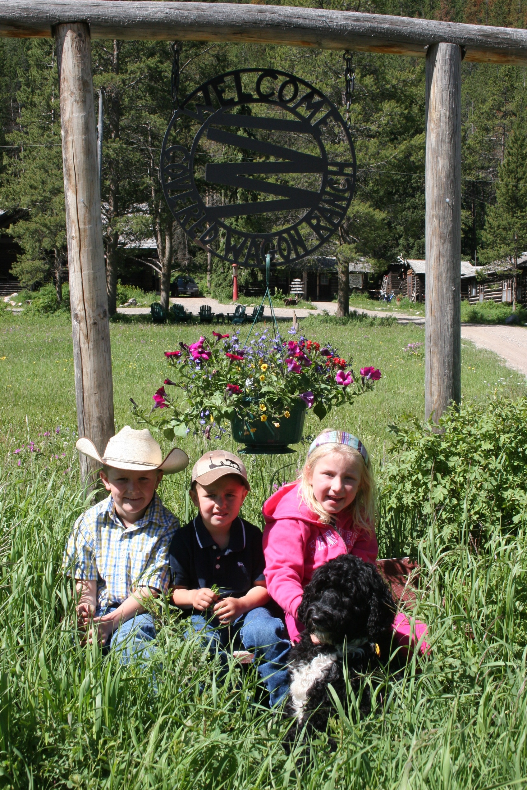 Kids Having Fun At A Montana Dude Ranch - Covered Wagon Ranch
